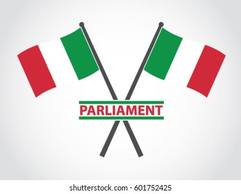 Italy Emblem Parliament Stock Vector (Royalty Free) 601752425 ...