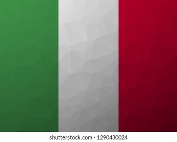 Flag Italy Low Poly Design Vector Stock Vector (Royalty Free) 403755313