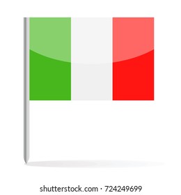 Italy Flag Simple Vector Italy Italian: vector de stock (libre de ...