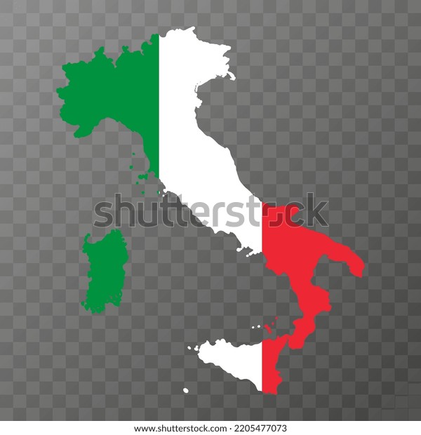 Italy Map Region Borders Vector Illustration Stock Vector (Royalty Free ...