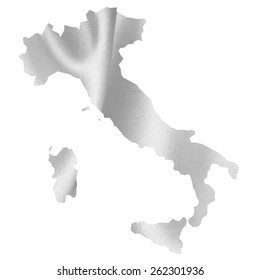 Italy Map Silk Stock Vector (Royalty Free) 262301936