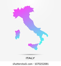 Italy Map Regions Vector Illustration Stock Vector (Royalty Free ...