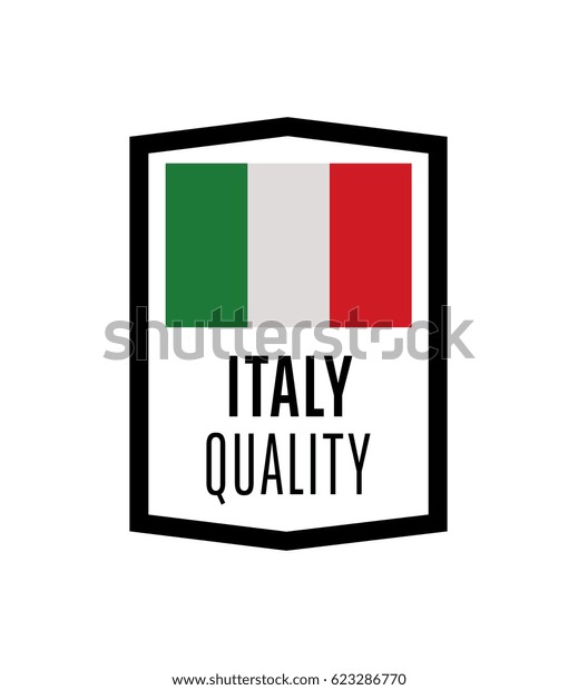 Italy Quality Label Products Vector Illustration Stock Vector (Royalty ...