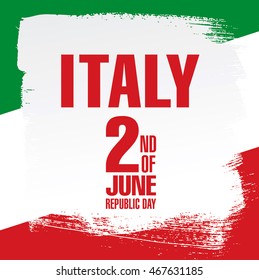 Italy Second June Republic Day Stock Vector (Royalty Free) 467631185 ...