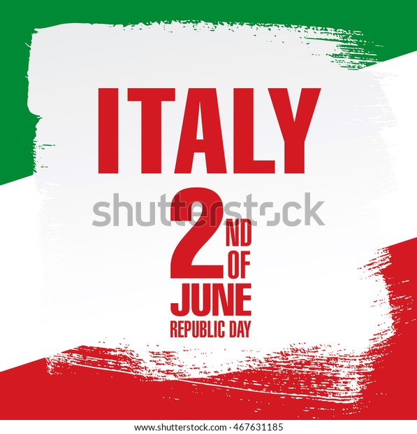 Italy Second June Republic Day Stock Vector (Royalty Free) 467631185 ...