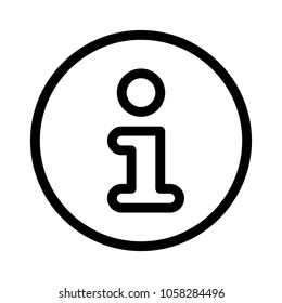Information Symbol Circle Inform Desk Letter Stock Vector (Royalty Free ...