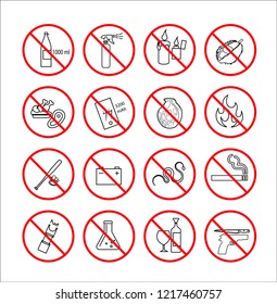 3,456 Prohibited items Stock Vectors, Images & Vector Art | Shutterstock