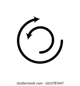 Iteration Flux Arrows Vector Icon Stock Vector (Royalty Free) 1615787647