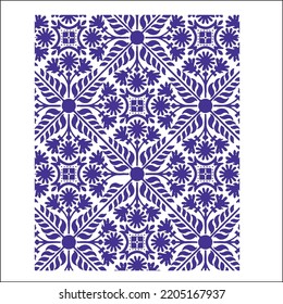 New Vector Background Alpona Stock Vector (Royalty Free) 2205167937 ...
