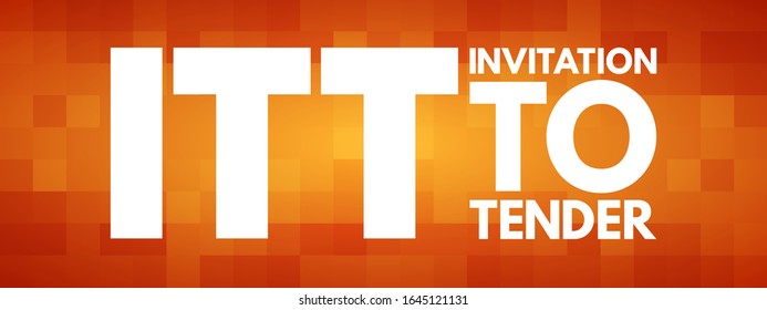 Itt Invitation Tender Formal Structured Procedure Stock Vector (Royalty ... Itt Invitation Tender Formal Structured Procedure Stock Vector (Royalty ...