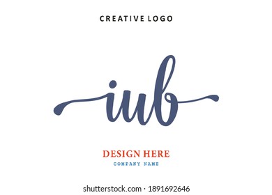 El logo de la IUB con: vector de stock (libre de regalías) 1891692646 ...
