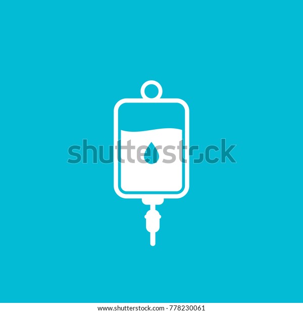 Iv Bag Medical Vector Icon Stock Vector (Royalty Free) 778230061 ...