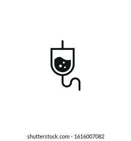 Iv Vector Icon On White Background Stock Vector (Royalty Free ...