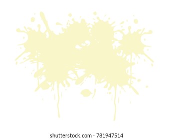 Ivory Color Paint Splash Vector Image Stock Vector (Royalty Free ...