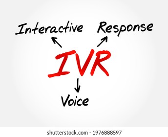 Ivr Interactive Voice Response Technology That Stock Vector (Royalty ...