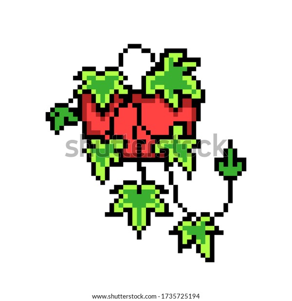 Ivy Hedera Helix Pot Pixel Art Stock Vector (Royalty Free) 1735725194 ...