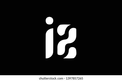 Iz Logo Design Template Vector Illustration Stock Vector (Royalty Free ...