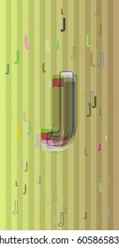 J Alphabet Background Art Stock Vector (Royalty Free) 605865836