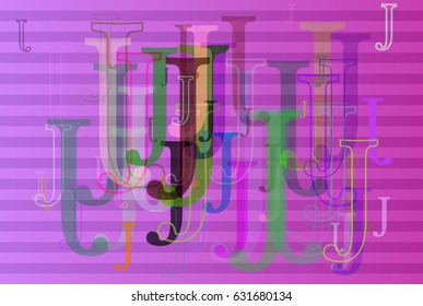 J Alphabet Design Texture Stock Vector (Royalty Free) 631680134 ...