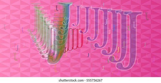 J Alphabet Texture Idea Stock Vector (Royalty Free) 555736267 ...