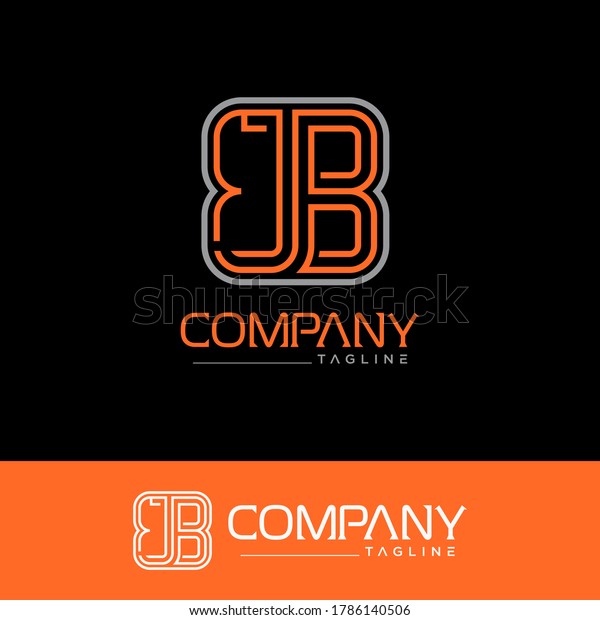 J B Letter Logo Design Vector Stock Vector (Royalty Free) 1786140506 ...