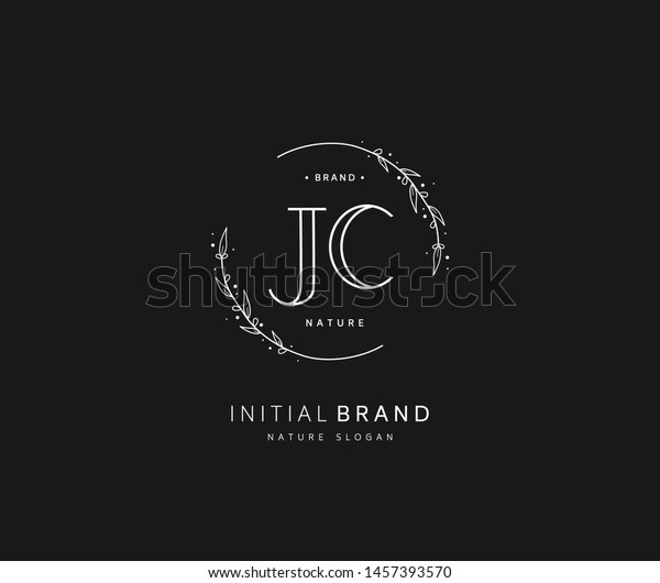 J C JC Beauty vector initial logo, handwriting logo of initial ...