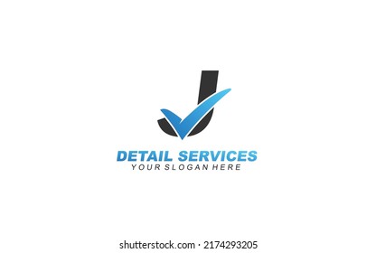 J Check Symbol Logo Design Inspiration Stock Vector (Royalty Free ...