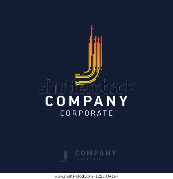 J Company Logo Design Visiting Card Stock Vector (Royalty Free ...