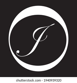 J Creative Modern Black Letters Logo Stock Vector (Royalty Free ...