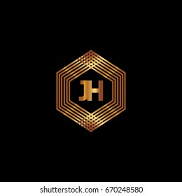 J H Logo Stock Vector (Royalty Free) 670248580