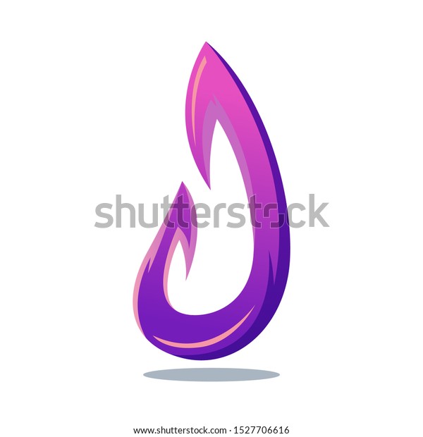 J Hook Letter Logo Design Stock Vector (Royalty Free) 1527706616 ...