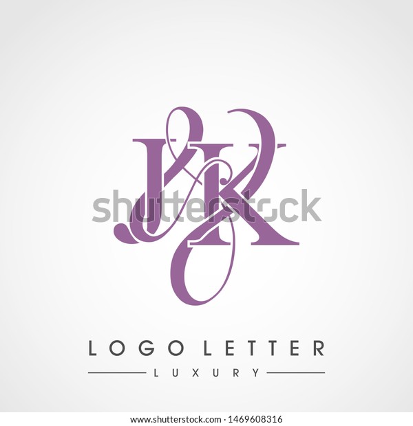 J K Jk Logo Luxury Initial Stock Vector (Royalty Free) 1469608316
