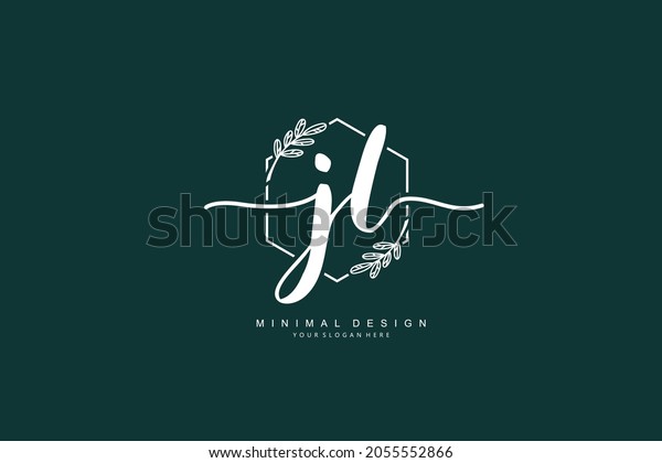 J L Jl Logo Initial Lettering Stock Vector (Royalty Free) 2055552866 ...