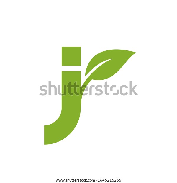 J Leaf Logo Little Explanation Concept Stock Vector (Royalty Free ...