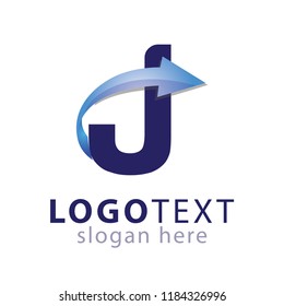 J Letter Arrow Logo Element Stock Vector (Royalty Free) 1184326996 ...