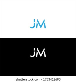 J M Letter Logo Concept Design Stock Vector (Royalty Free) 1753412693 ...