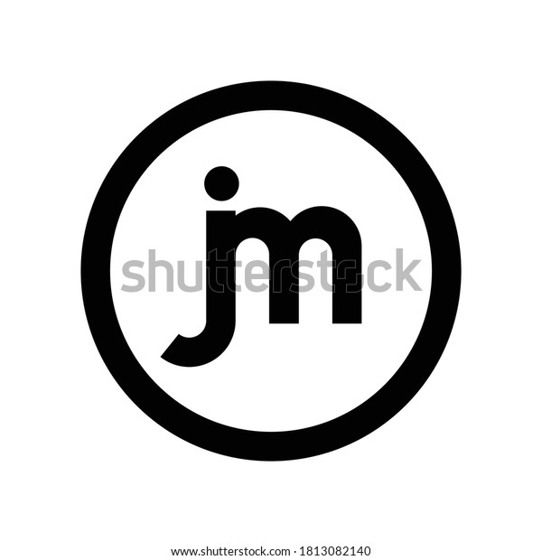 J M Letter Professional Logo Design Stock Vector (Royalty Free ...