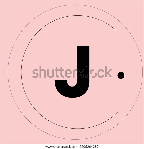 J Name Logo Use Wallpaper Desktop Stock Vector (Royalty Free ...
