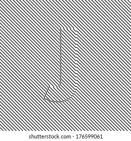 J Optical Illusion Letter Stock Vector (Royalty Free) 176599061 ...