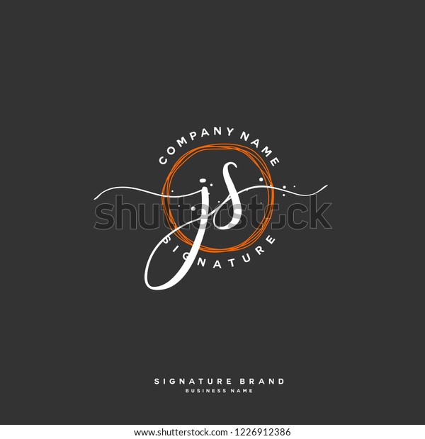 J S Js Initial Letter Handwriting Stock Vector (Royalty Free) 1226912386 J S Js Initial Letter Handwriting Stock Vector (Royalty Free) 1226912386