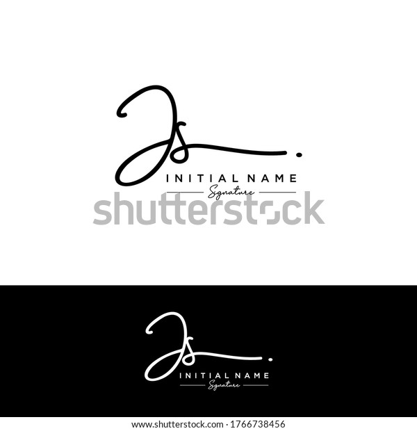 J S JS Initial letter handwriting and signature logo. J S JS Initial letter handwriting and signature logo.