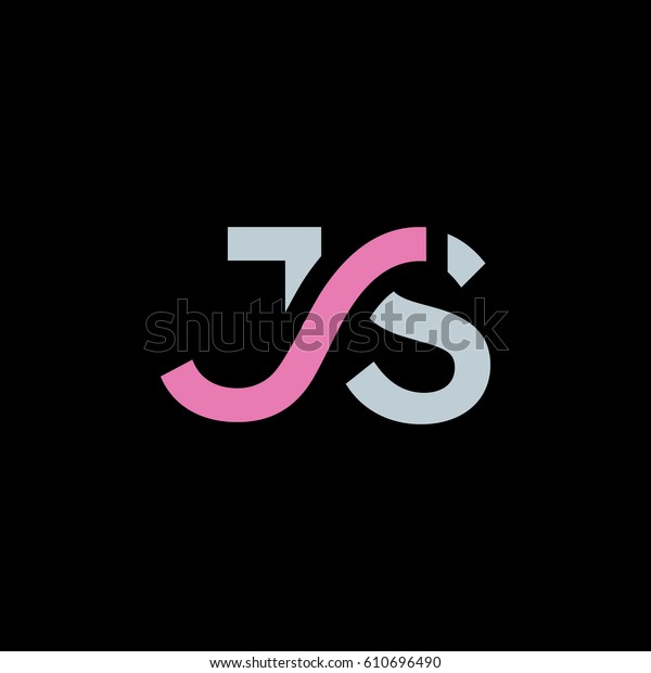 J S Letter Logo Design Vector: เวกเตอร์สต็อก (ปลอดค่าลิขสิทธิ์ ...
