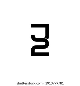 J2 Letter Original Monogram Logo Design Stock Vector (Royalty Free ...