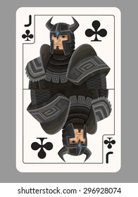 Jack Clubs Playing Card Vector Illustration Stock Vector (Royalty Free ...