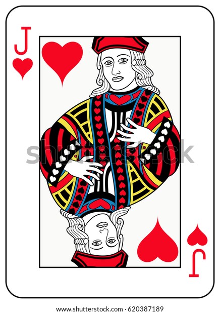 Jack Hearts Playing Card Inspired By: เวกเตอร์สต็อก (ปลอดค่าลิขสิทธิ์ ...