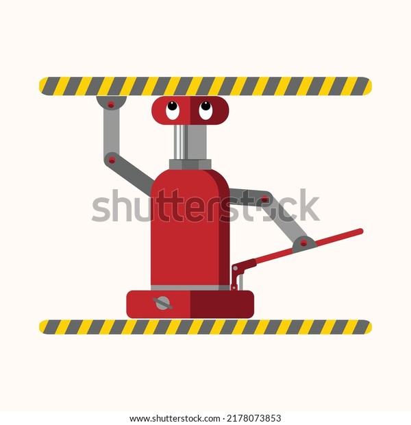 Jack Stand Cartoon Vector Illustration Concept Stock Vector (Royalty ...