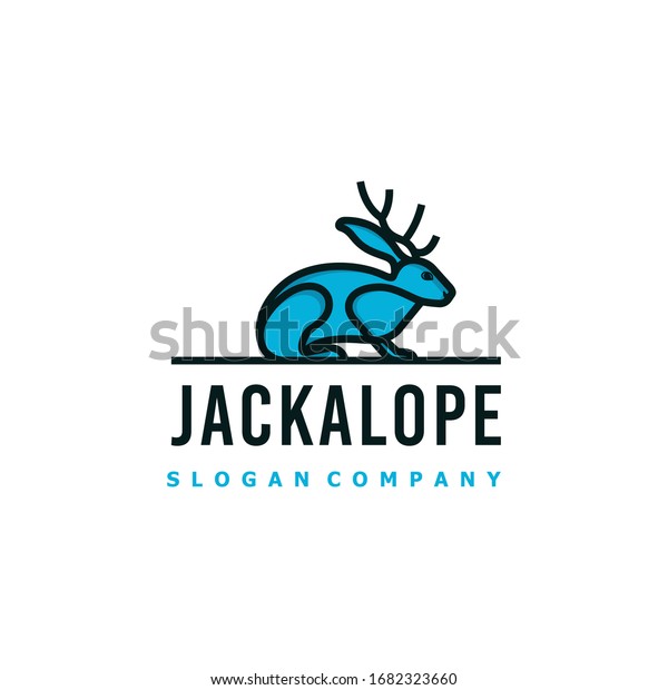 Jackalope Logo Design Awesome Jackalope Logo Stock Vector (Royalty Free ...