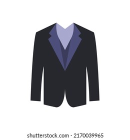 Jacket Icon On White Background Vector Stock Vector (Royalty Free ...