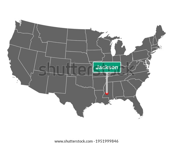 Jackson City Limit Sign Map Usa Stock Vector (Royalty Free) 1951999846 ...