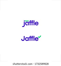 Jaffle Logo Type Modern Wordmark Design Stock Vector (Royalty Free ...